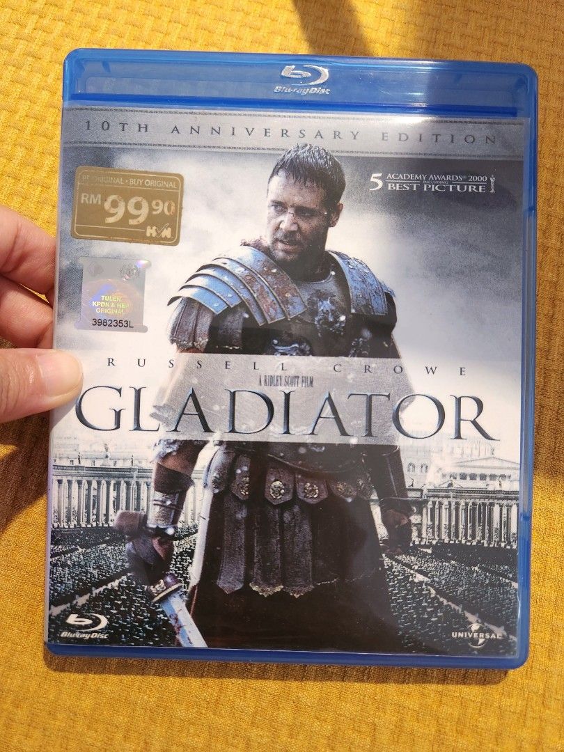 Gladiator Blu-Ray, TV & Home Appliances, TV & Entertainment, Blu-Ray & Media Players on Carousell