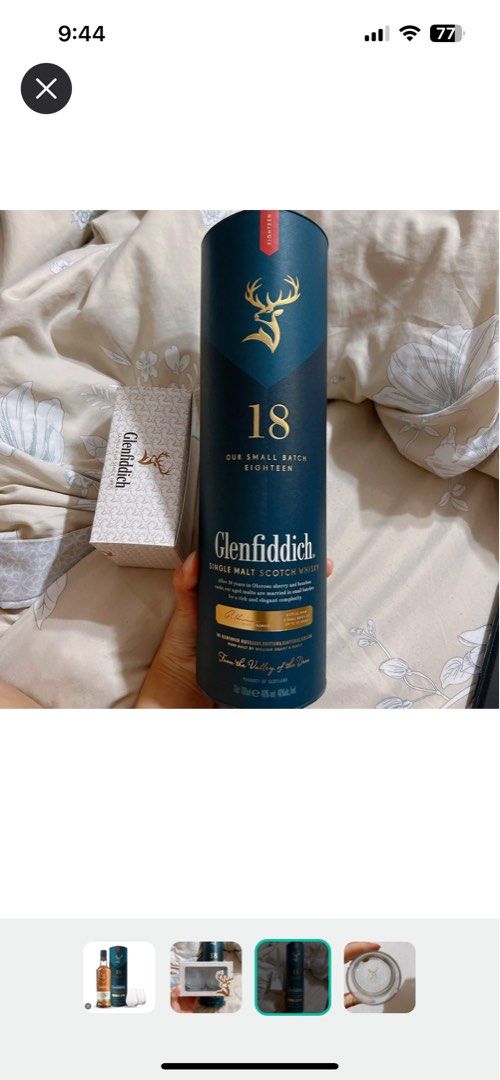 Glenfiddich 18 700ml, Food & Drinks, Alcoholic Beverages on Carousell
