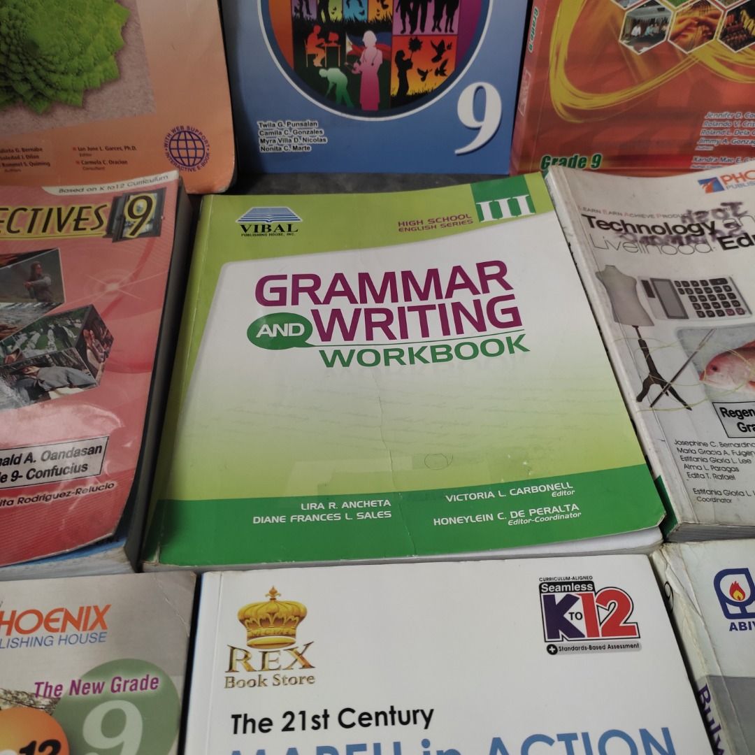 Grade 9 Books K-12 Text Books T.L.E E.S.P Science Grammar and Writing ...