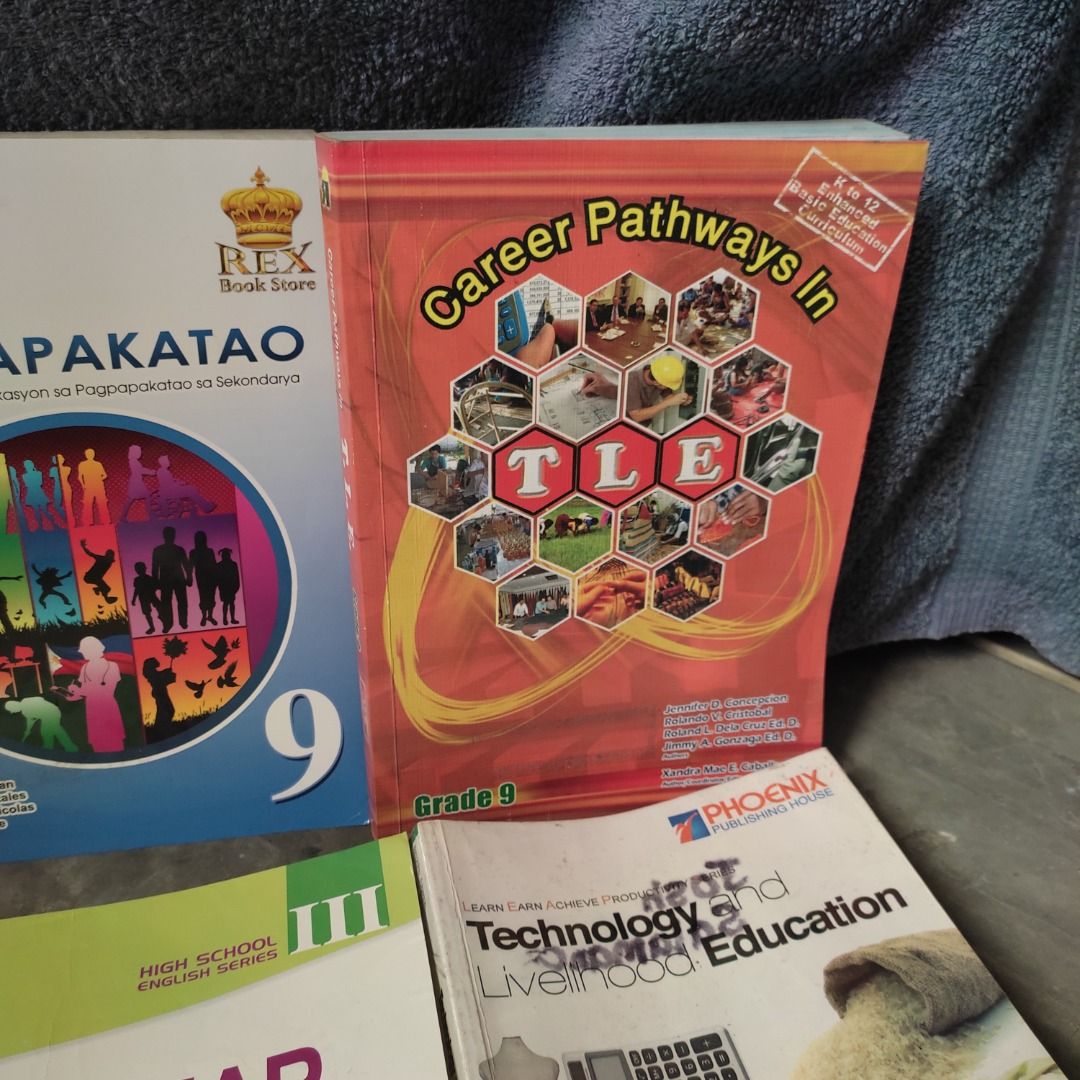Grade 9 Books K-12 Text Books T.L.E E.S.P Science Grammar and Writing ...