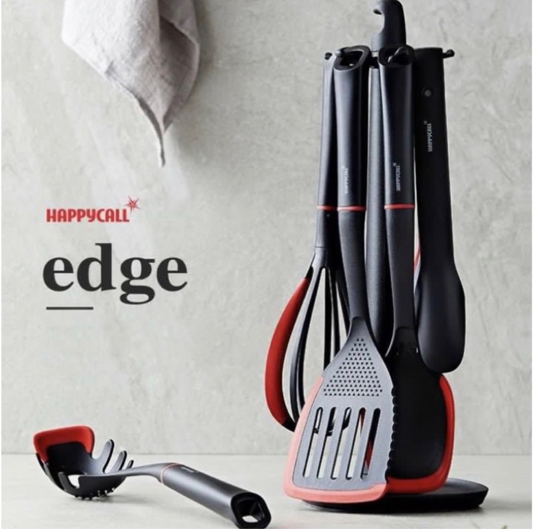 Happycall edge silicone head 9-pc cooking tools set, Furniture & Home ...