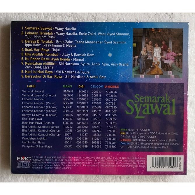 Hari Raya Album - Semarak Syawal CD Lagu-Lagu Raya Aidilfitri Terhebat Tajul Wany Hasrita Ippo ...