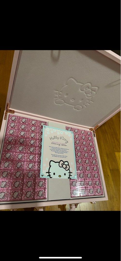 Hello Kitty Mahjong tiles Set NTUC FairPrice (Authentic), Everything ...