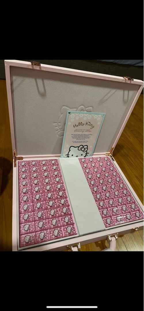Hello Kitty Mahjong tiles Set NTUC FairPrice (Authentic), Everything ...