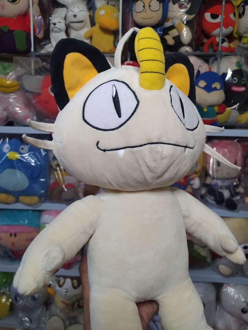 Huggable 15-Inch Build-A-Bear Meowth Pokemon Plush Toy on Carousell