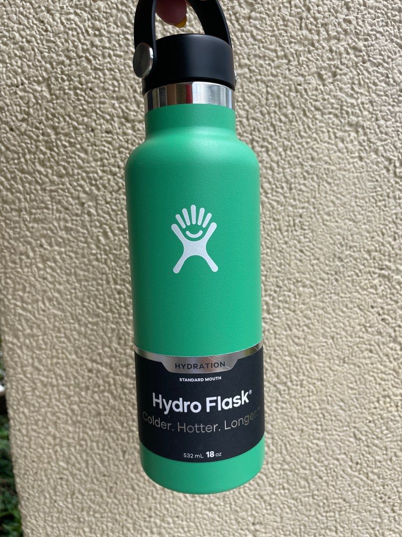 HYDROFLASK GREEN 18oz., Furniture & Home Living, Kitchenware ...