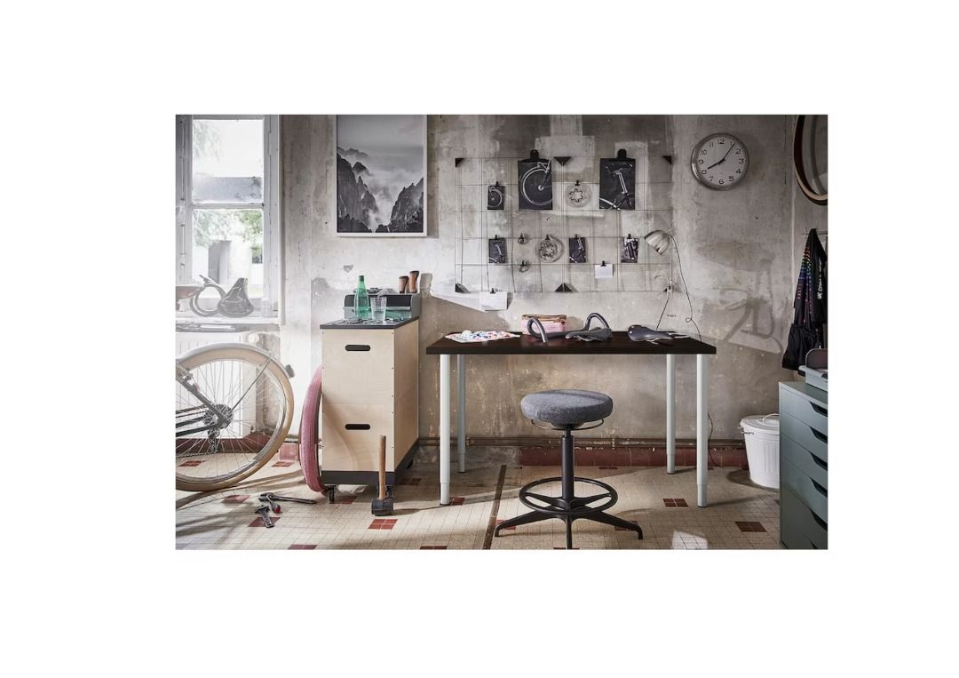 IKEA OLOV Leg, adjustable, white, Furniture & Home Living, Furniture ...