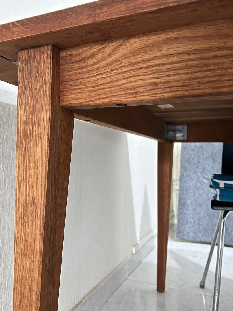 IKEA Solid Oak wood Table 2.2m length, Furniture & Home Living ...