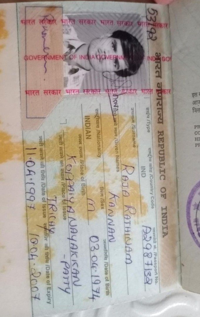 India Passports , issued in 1980 - 2007. Some from same family. Not ...