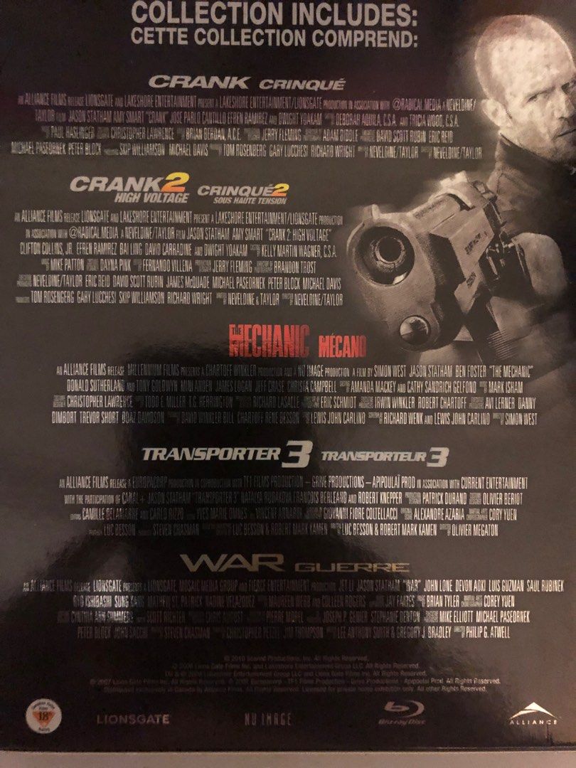 Jason Statham Collection Blu ray Boxset, Hobbies & Toys, Music & Media, CDs & DVDs on Carousell