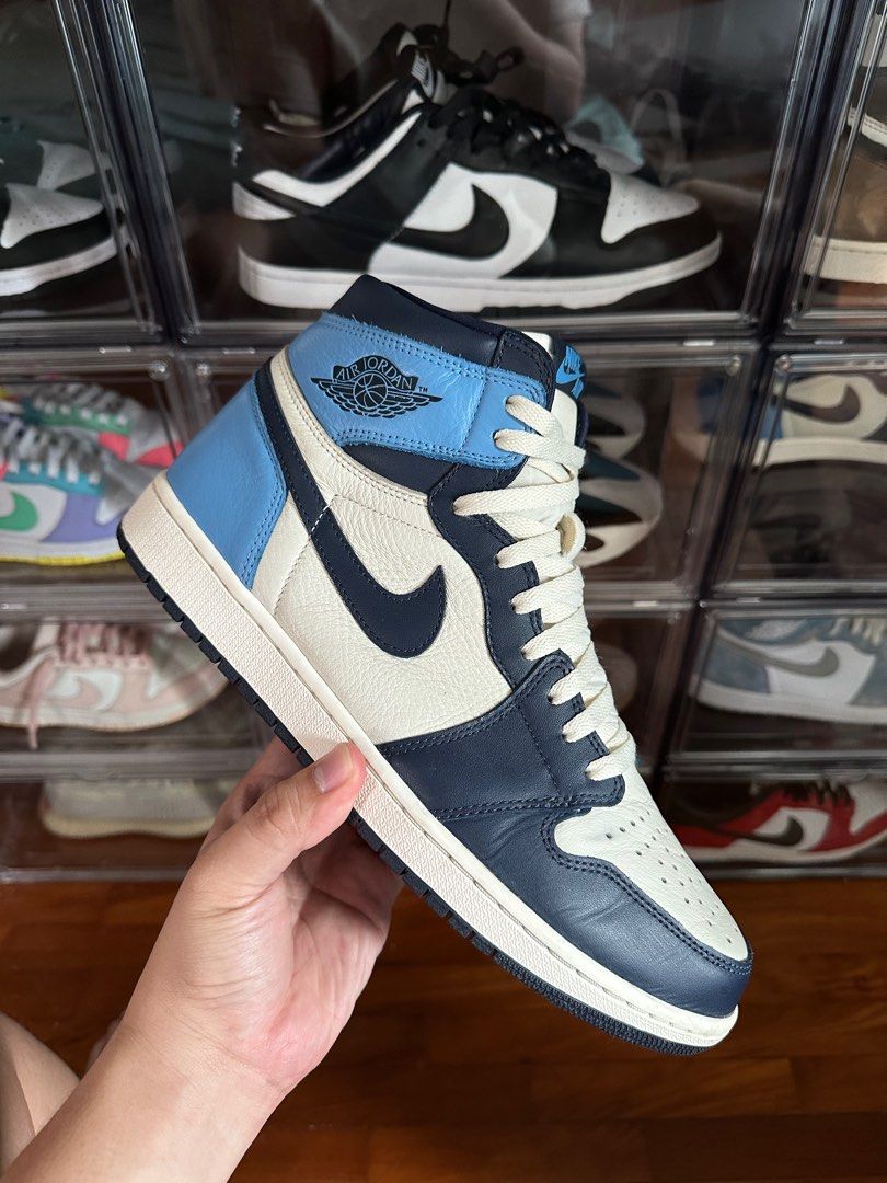 Jordan 1 High Obsidian, Men's Fashion, Footwear, Sneakers on Carousell