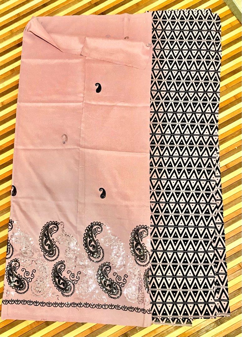 Kain ela/ kain pasang 4 meter lilac, Women's Fashion, Muslimah Fashion ...
