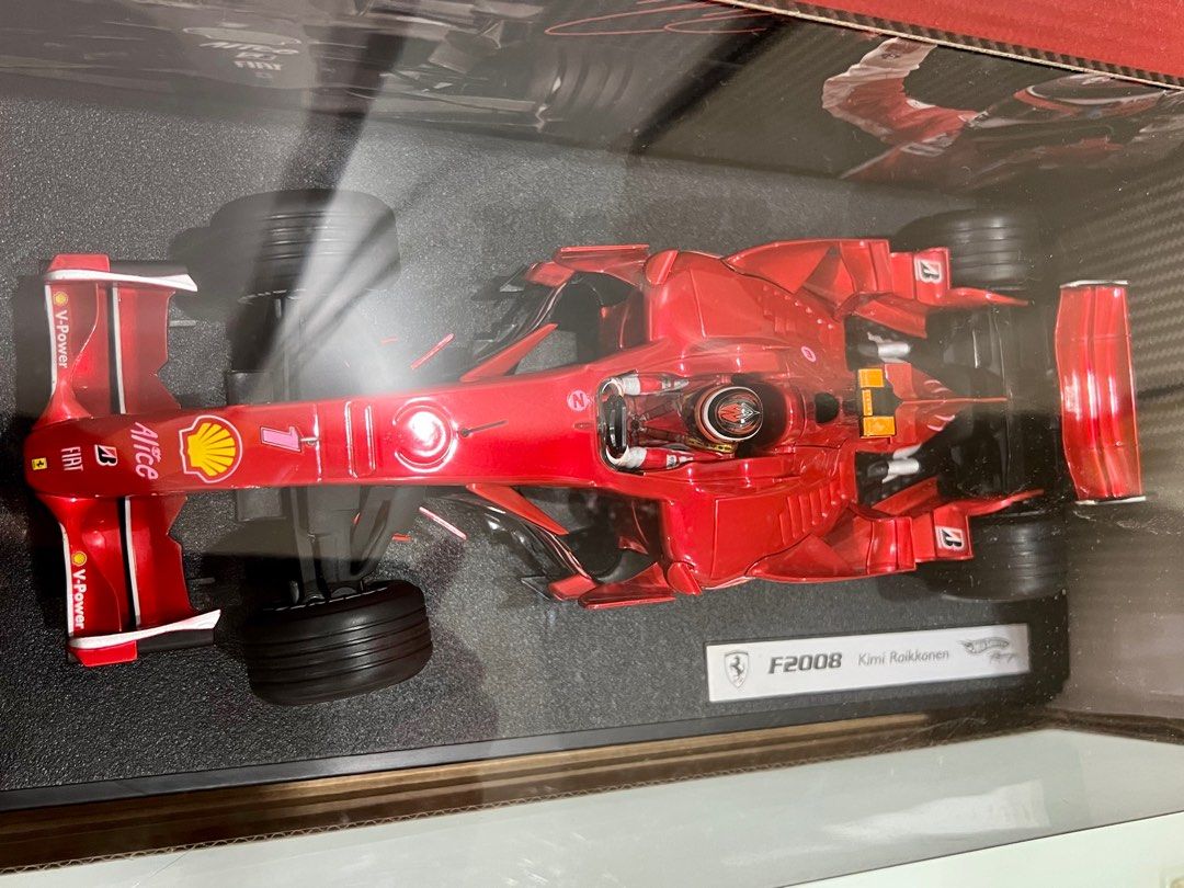 Kimi Raikkonen Ferrari F2008 Hot Wheels 1:18, Hobbies & Toys, Toys & Games on Carousell
