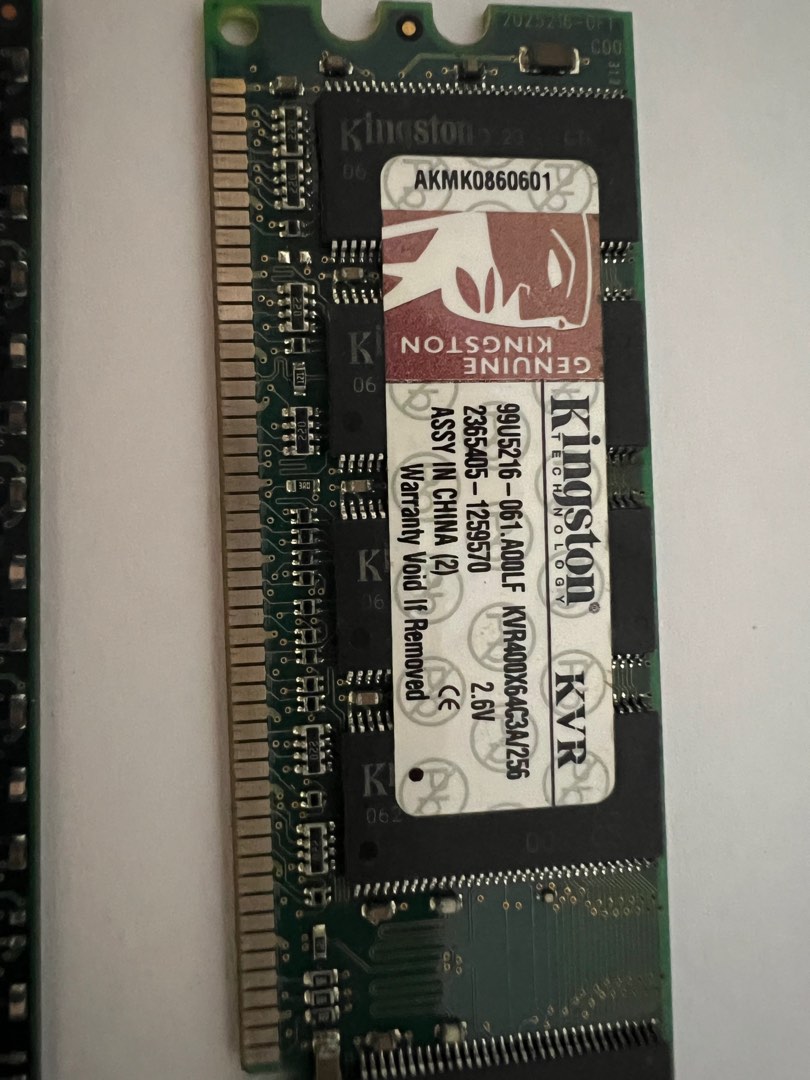 Kingston 256 Ram, Computers & Tech, Parts & Accessories, Computer Parts ...