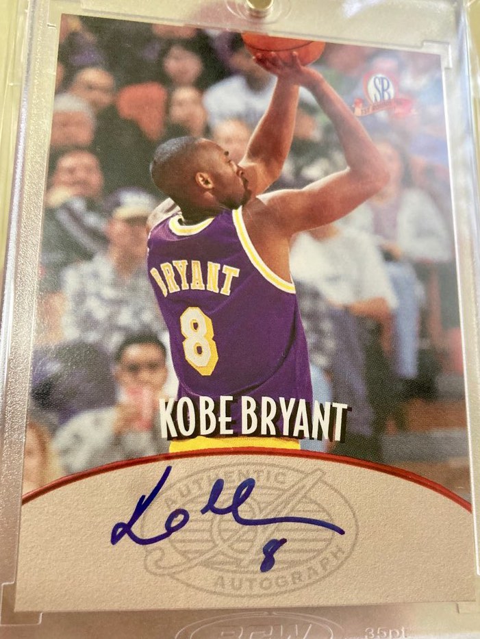 Kobe Bryant Rookie NBA Autograph Signature Card, Hobbies & Toys ...
