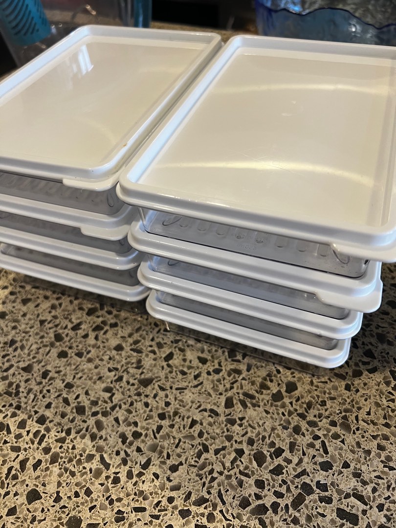 Food storage slim boxes - set of 8, Furniture & Home Living ...