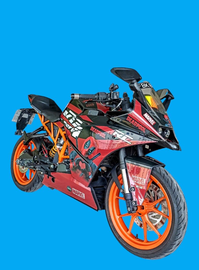 KTM RC200 Decal Kit + Installation, Motorcycles, Motorcycle Accessories ...