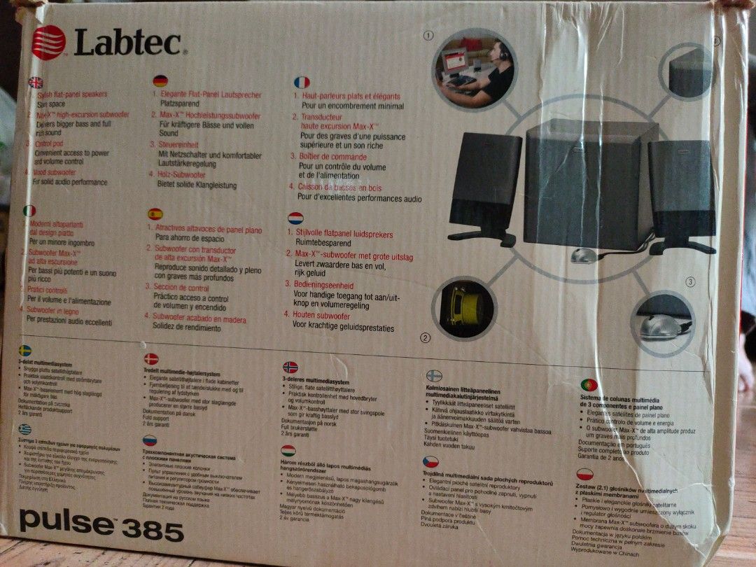 Labtec pulse 385 speakers, Audio, Soundbars, Speakers & Amplifiers on Carousell