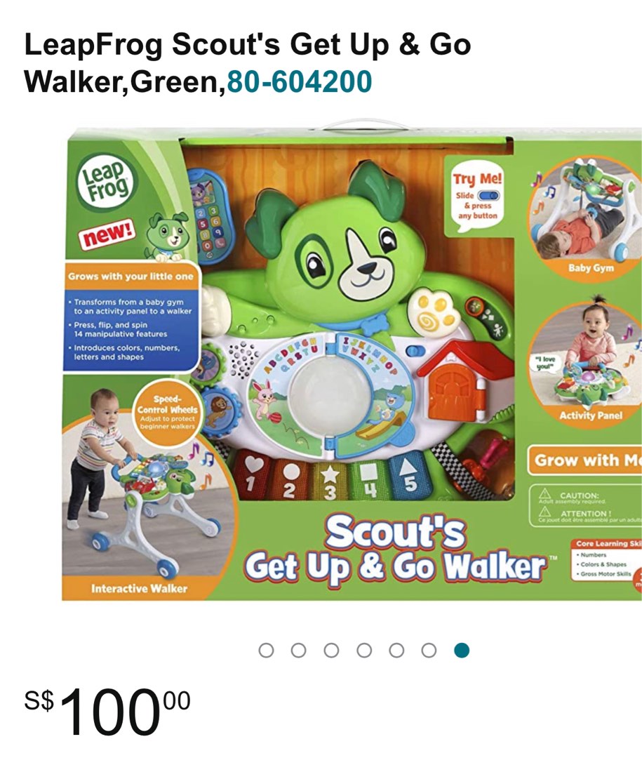 (Retail $100) Leapfrog Scout Get up and Go Baby Walker, Babies & Kids ...