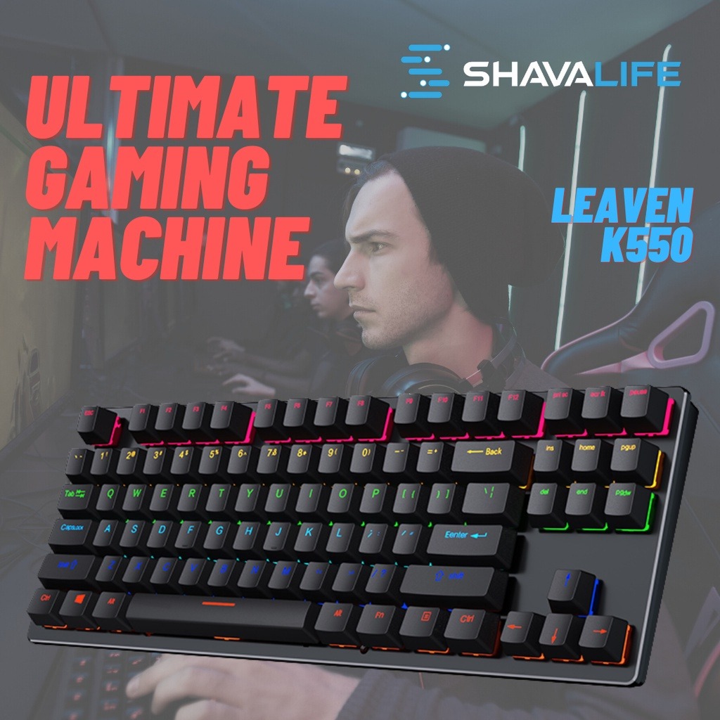 LEAVEN K550 Mechanical Gaming Keyboard With Classic and Retro ...