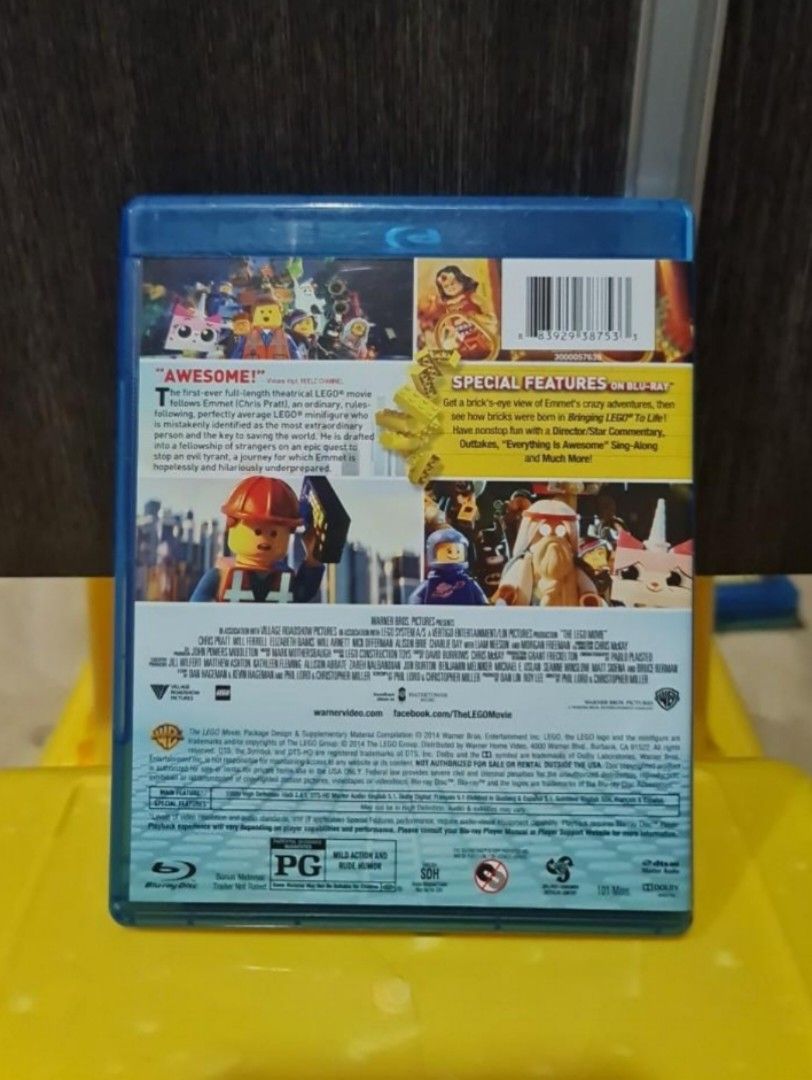 Lego Movie Blu Ray and DVD Combo, Hobbies & Toys, Music & Media, CDs ...