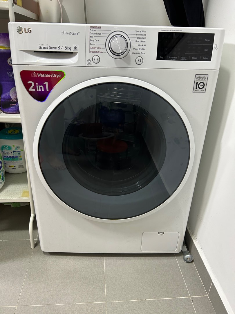 LG Washing Machine (washer + dryer) 8/5kg, Furniture & Home Living ...