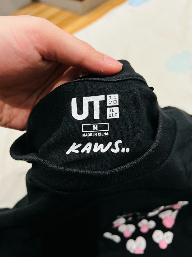 Limited Edition 'KAWS' UT Uniqlo Uniqlo X Kaws UT Collab 2 Black, Men's Fashion, Tops & Sets ...