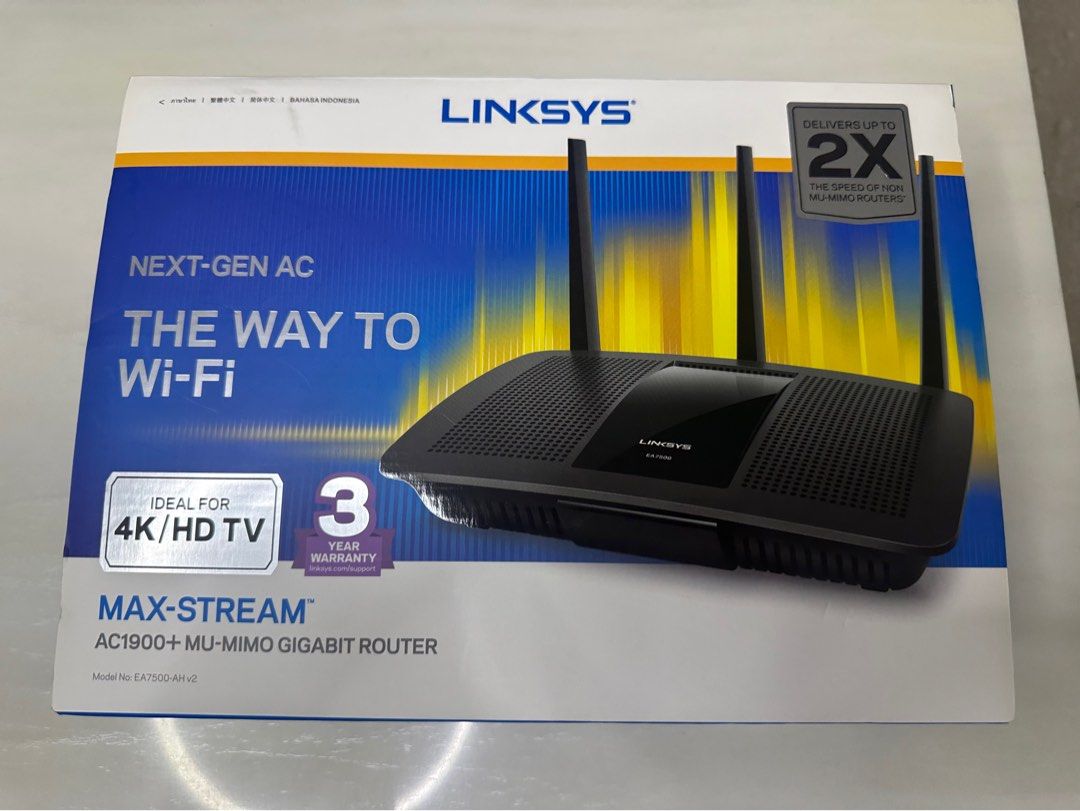 Linksys AC-1900 MU-Mimo router, Computers & Tech, Parts & Accessories ...