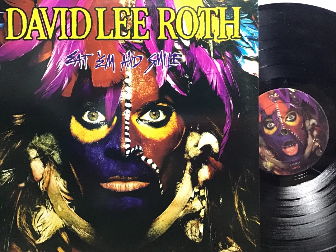 LP David Lee Roth - Eat em and Smile (Van Halen) (Steve Vai) OOP VINYL ...
