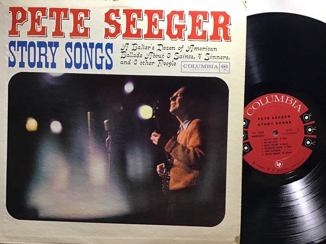LP Pete Seeger - Story Songs OOP Columbia 6 eye VINYL RECORD Anubis ...