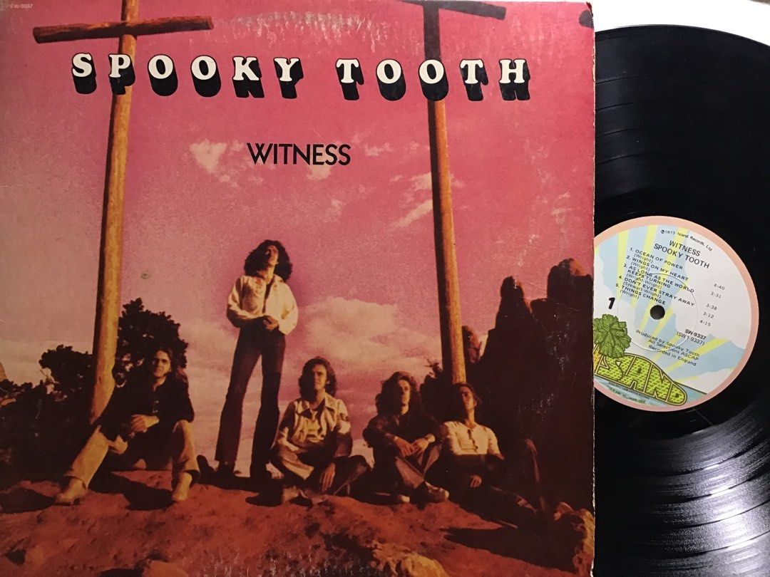 LP Spooky Tooth - Witness OOP VINYL RECORD Anubis Piring Hitam Classic ...