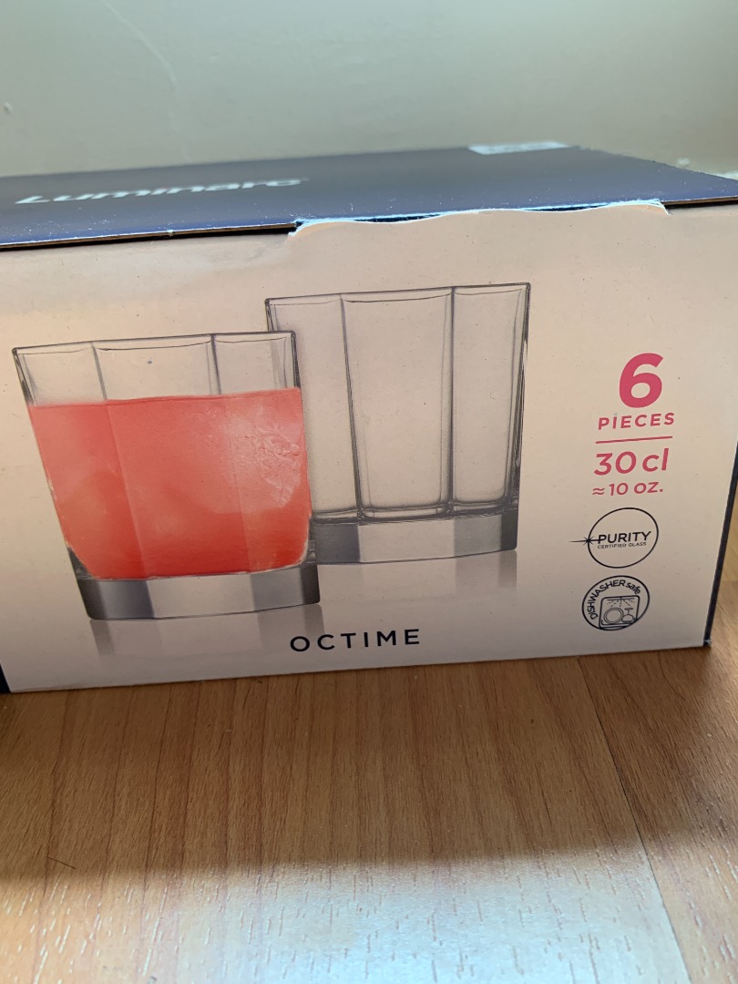 Luminarc Whiskey Glasses 6 Piece Pack on Carousell
