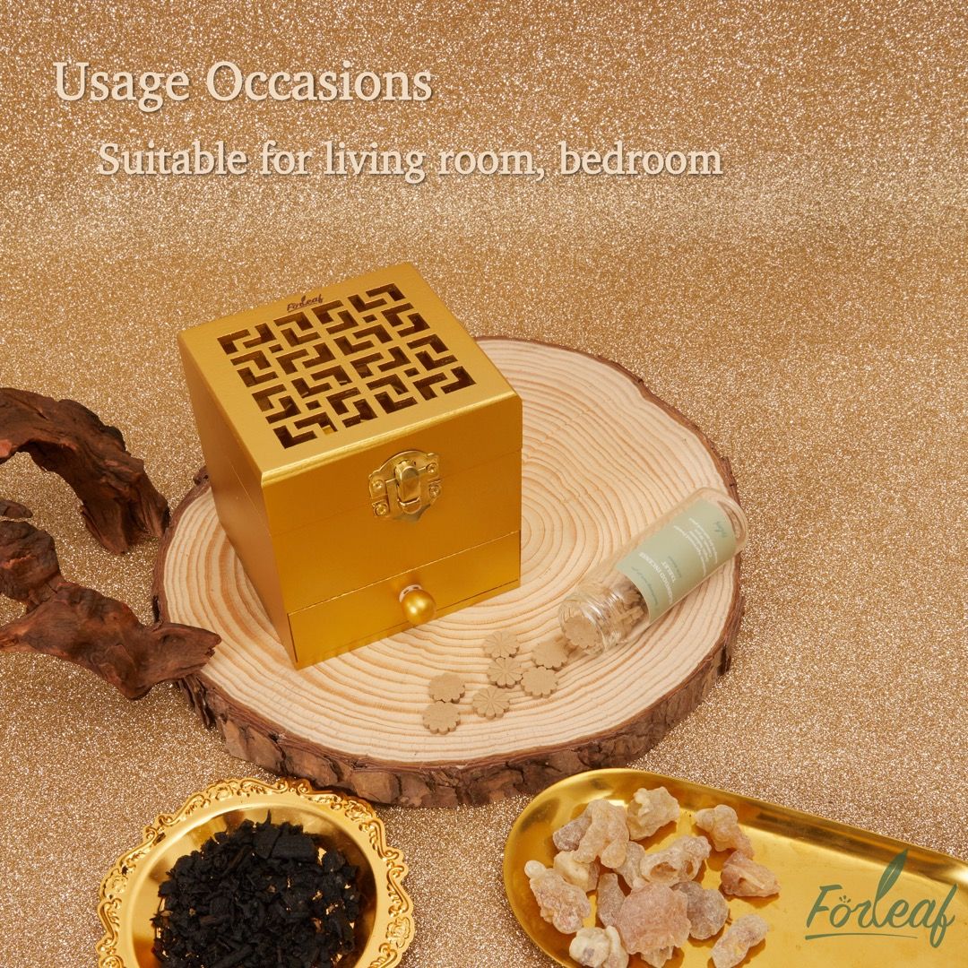 Mabkhara Wooden Box Square Wood Bakhoor Burner Bukhoor Incense Pinewood ...