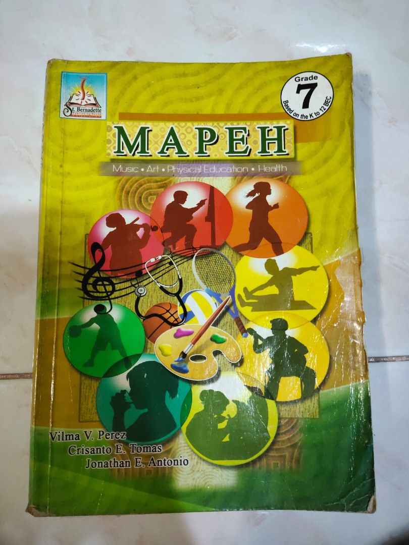 MAPEH Grade 7 Vilma V. Perez St. Bernadette Publishing House, Hobbies & Toys, Books & Magazines ...