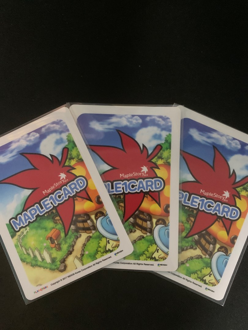 Maple 1 card game. Maplesea Maplestory one card, Video Gaming, Video ...