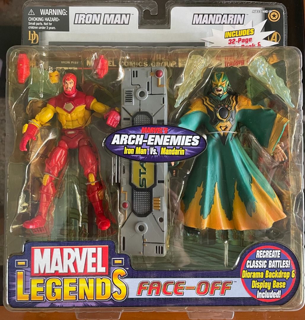 Marvel Legends Face-off Iron Man vs. Mandarin by Toy Biz Brand New MOC ...