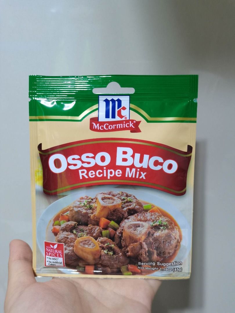 McCormick Osso Buco Seasoning Mix, Food & Drinks, Spice & Seasoning on ...