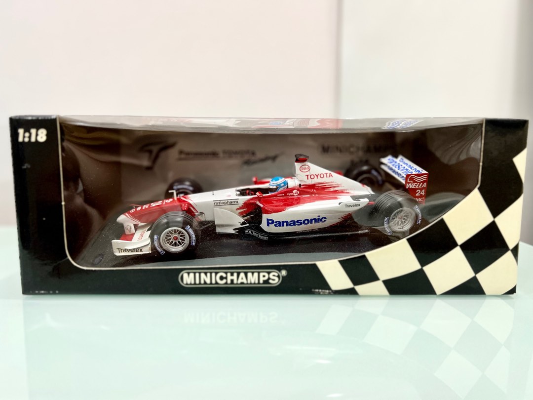 Mika Salo Toyota TF102 Minichamps 1:18, Hobbies & Toys, Toys & Games on ...