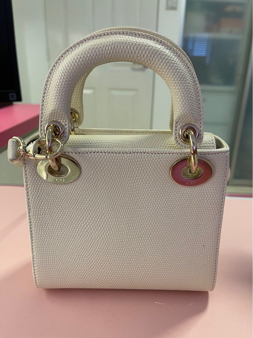 Mini Lady Dior in Lizard, Luxury, Bags & Wallets on Carousell