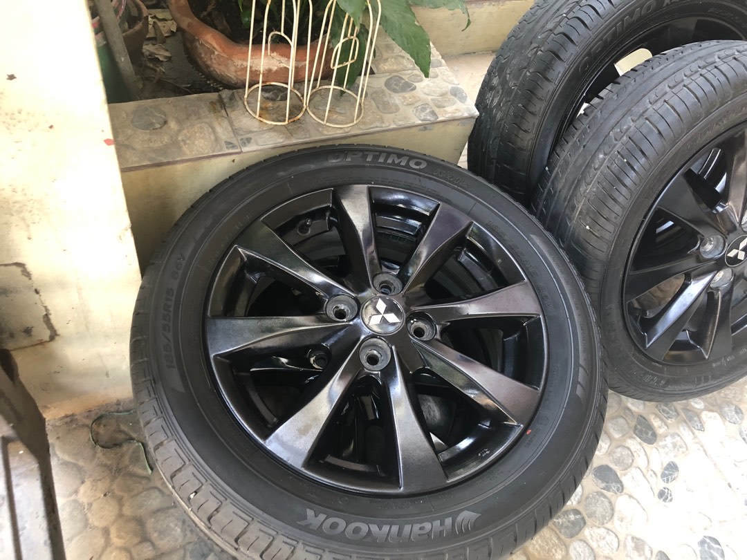 Mirage GLS Mags and Tires, Car Parts & Accessories, Mags and Tires on ...