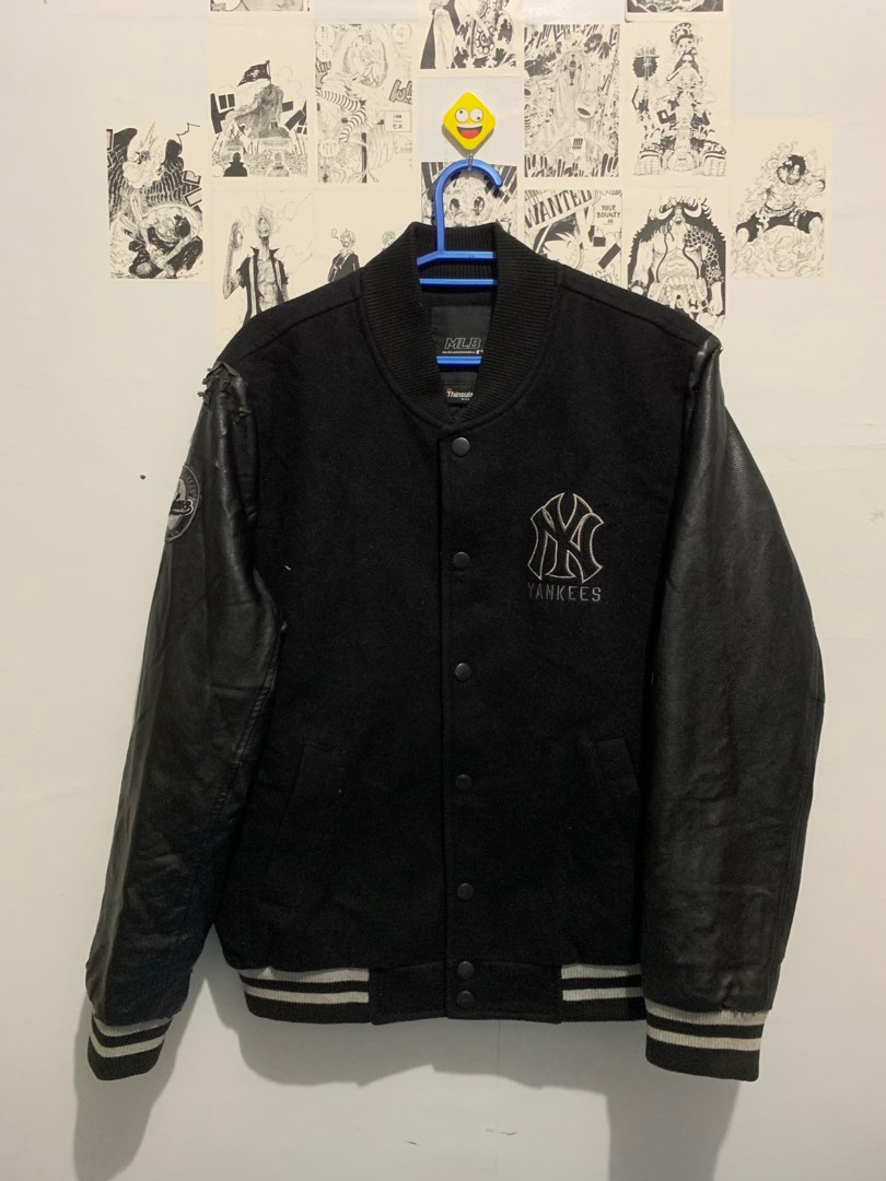 MLB NY Yankees Wool/Leather, Men's Fashion, Coats, Jackets and ...