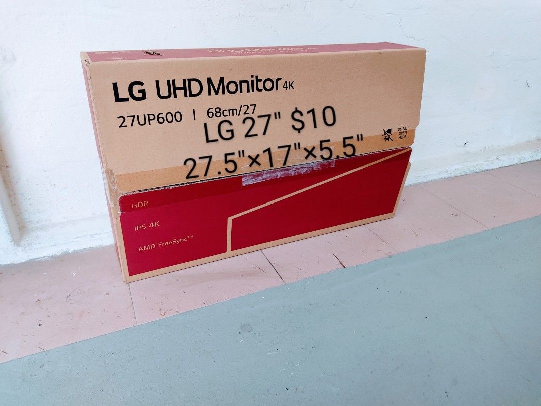 Monitor boxes with styrofoam, Furniture & Home Living, Home Improvement ...