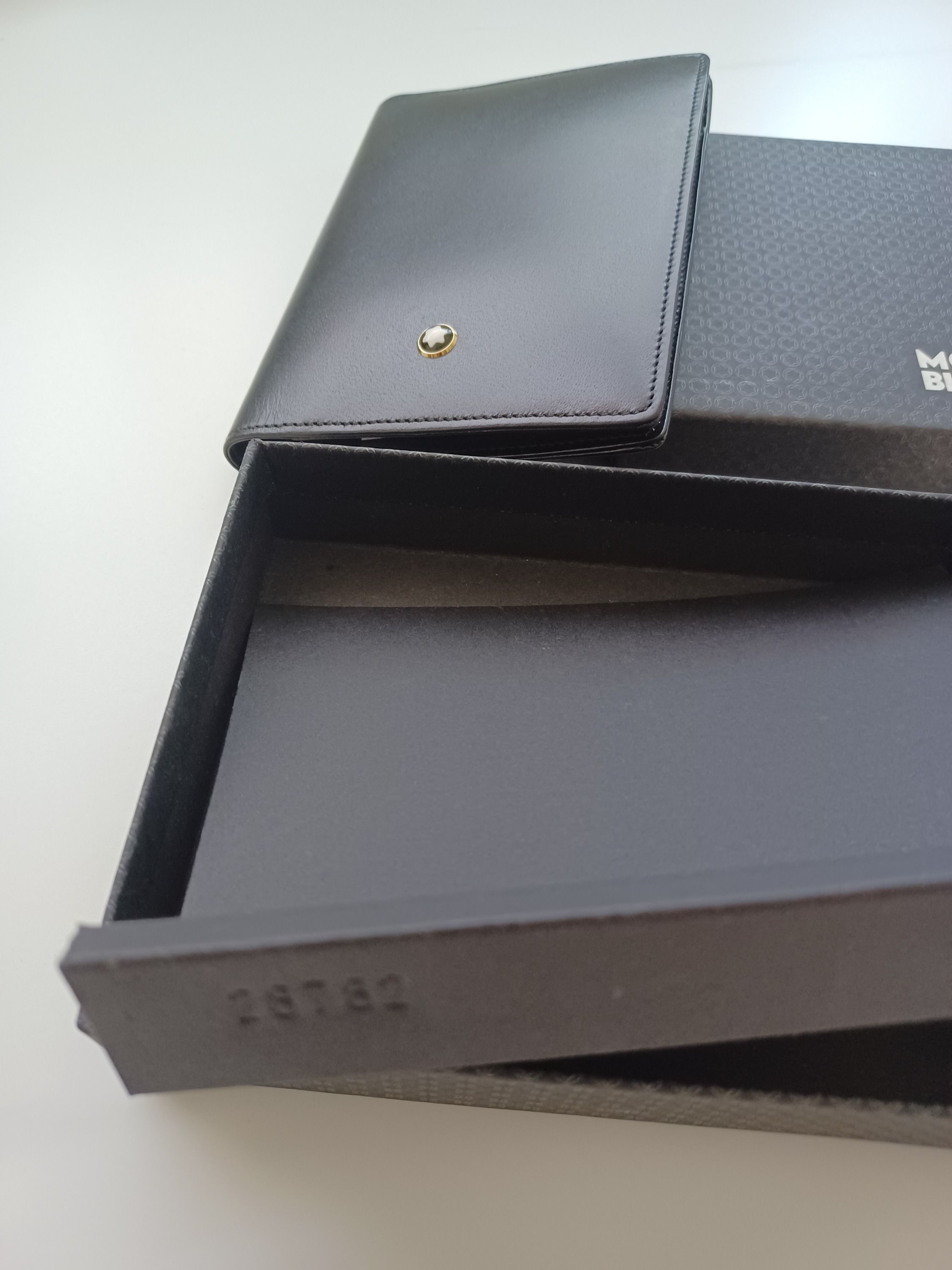 MONT BLANC FULL LEATHER CARDS & PEN HOLDER/BLACK, Luxury, Bags ...