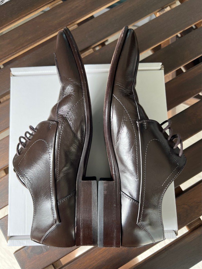 Morandi Brown Leather Shoes, Men's Fashion, Footwear, Dress Shoes on ...