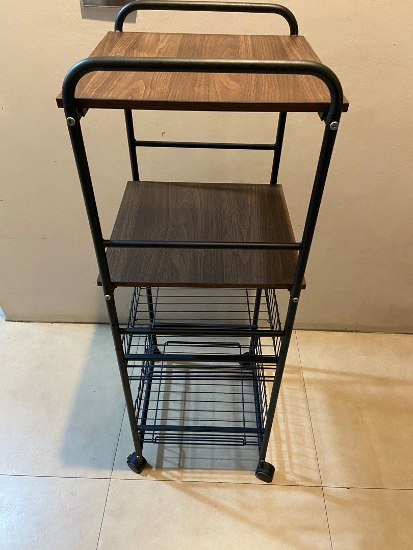 Multi Layer Shelving Unit with Wheels on Carousell