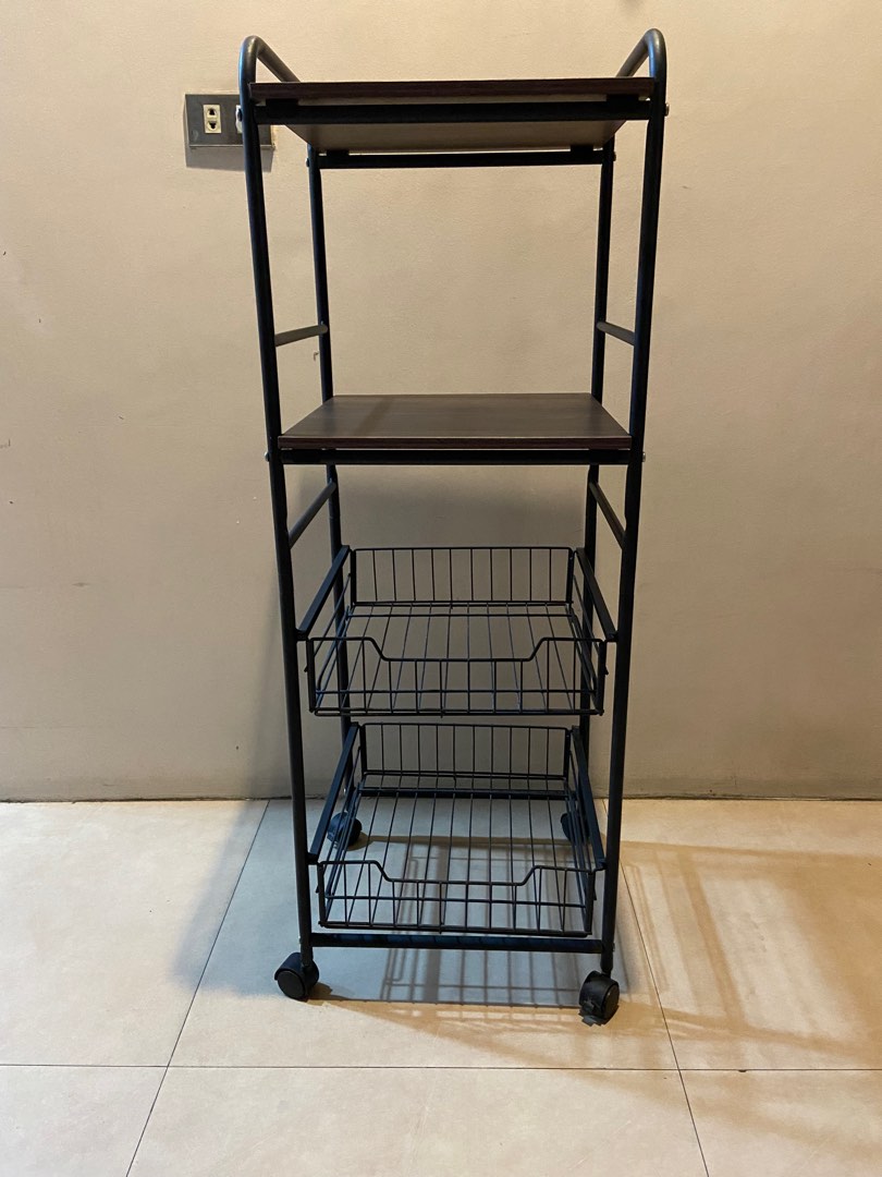 Multi Layer Shelving Unit with Wheels on Carousell
