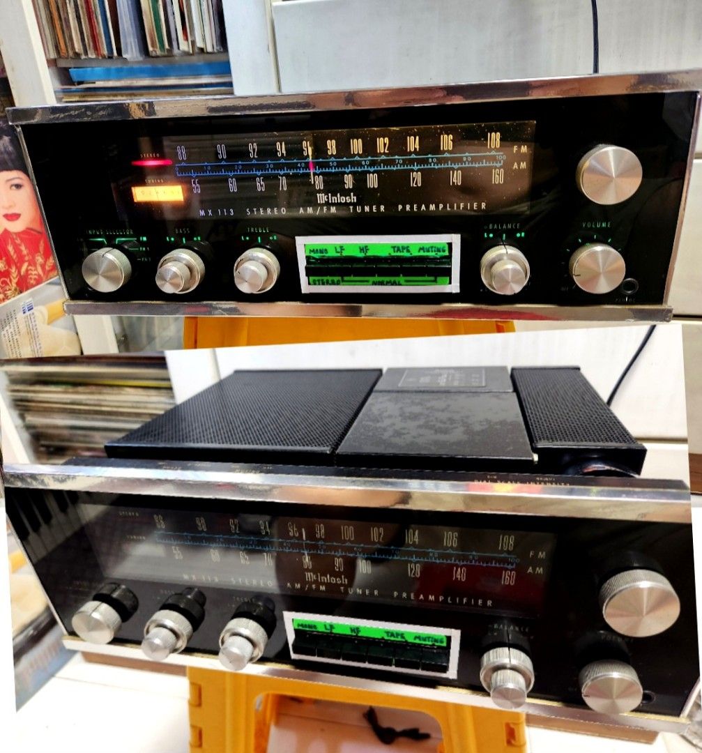 MX- 113 tuner preamplifier. The faceplate glass is broken. replace with ...