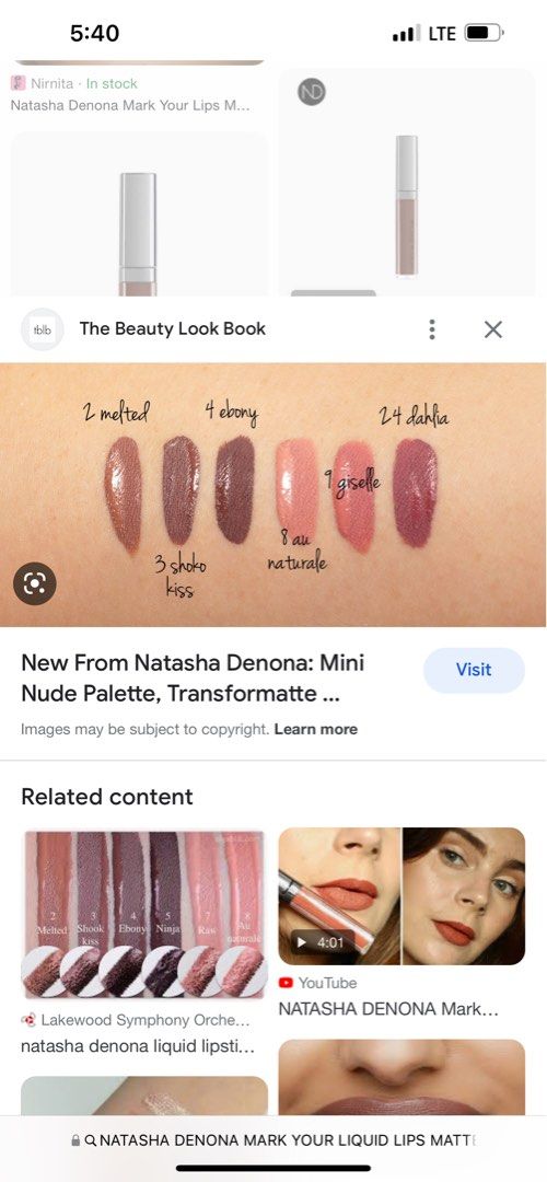 NATASHA DENONA MARK YOUR LIQUID LIPS MATTE - 03 SHOKO KISS, Beauty ...