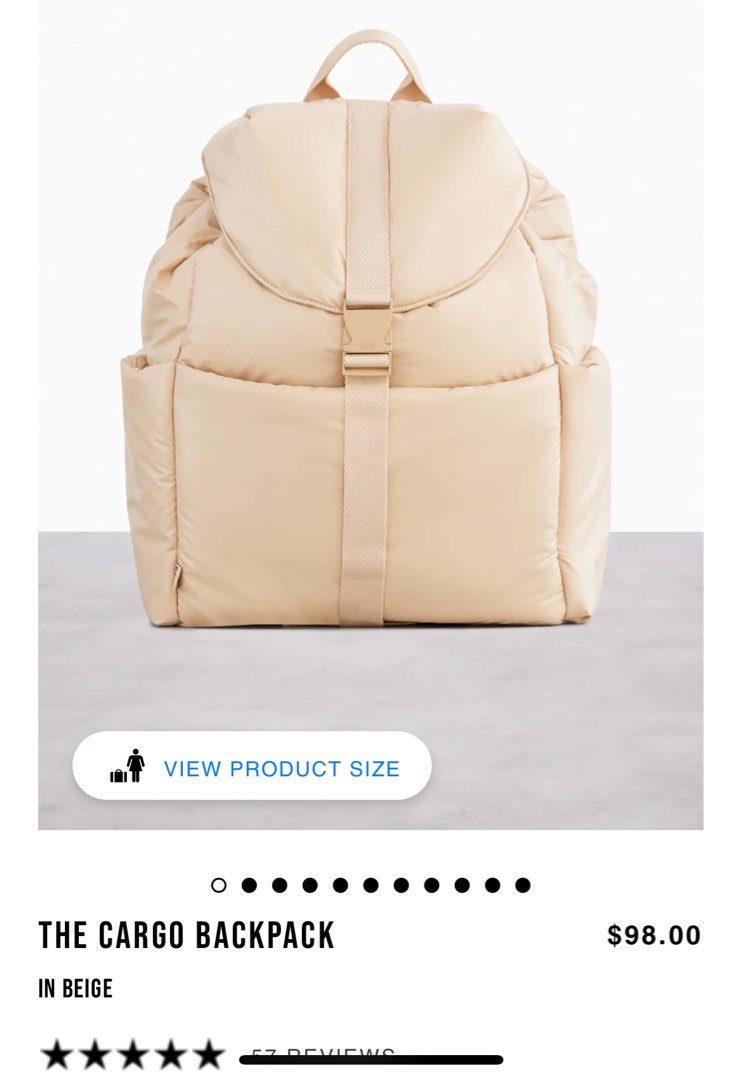 NEW Beis Cargo backpack, Women's Fashion, Bags & Wallets, Backpacks on Carousell