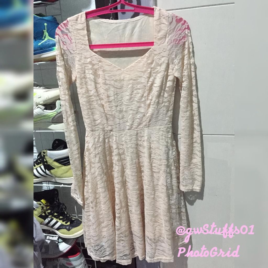 NEW Dress Brukat Warna Coksu, Fesyen Wanita, Pakaian Wanita, Gaun & Rok ...